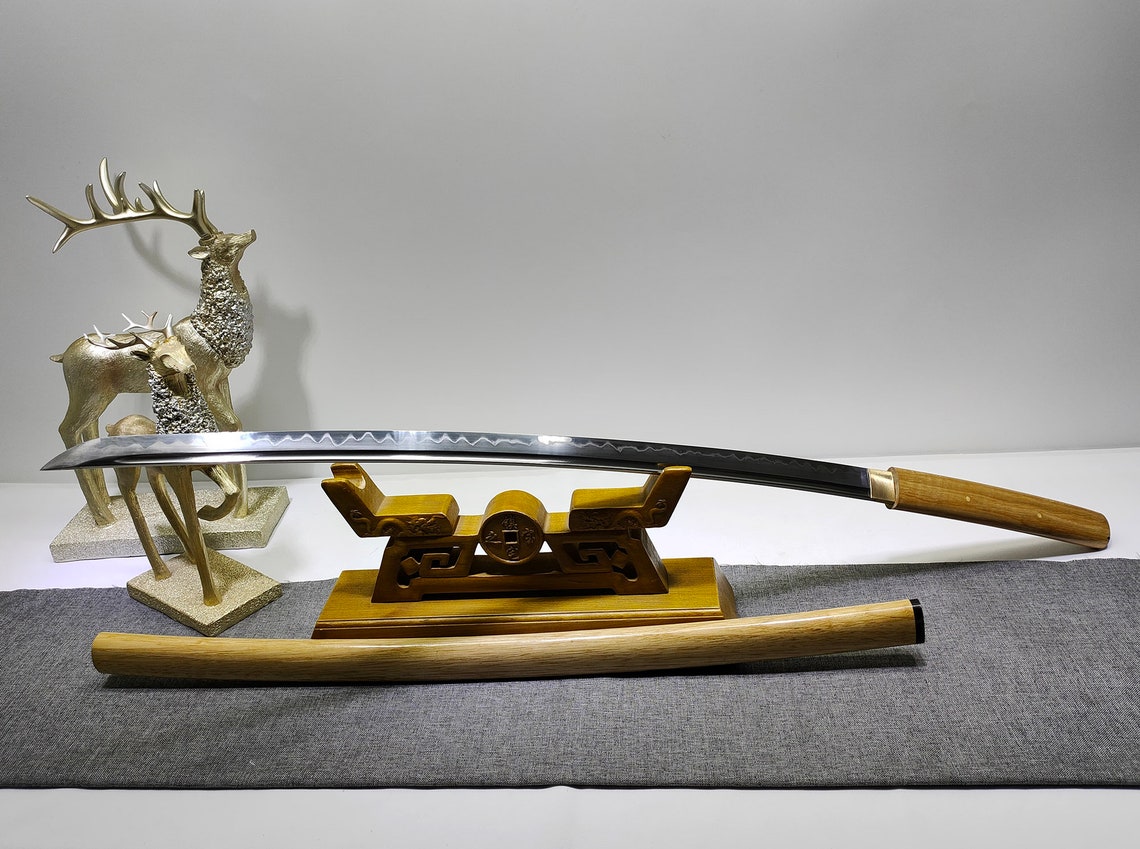 Hand-made 1095 Special Clay Quenching Burning Blade Samurai | Etsy