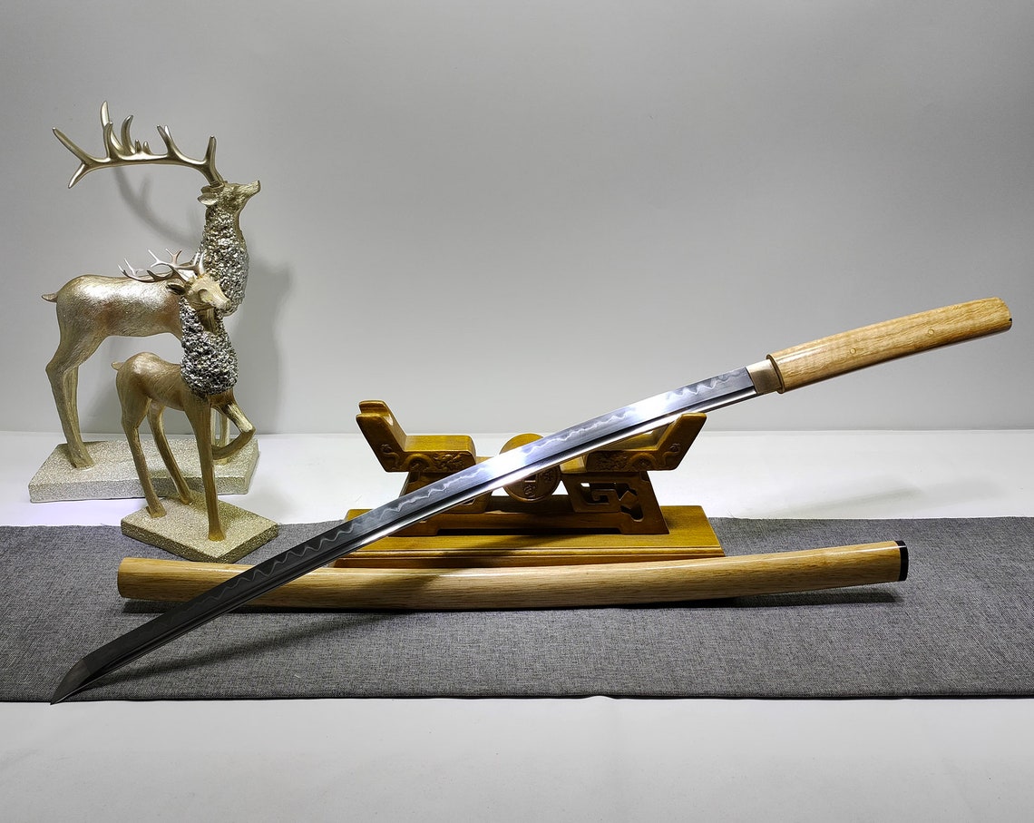 Hand-made 1095 Special Clay Quenching Burning Blade Samurai | Etsy