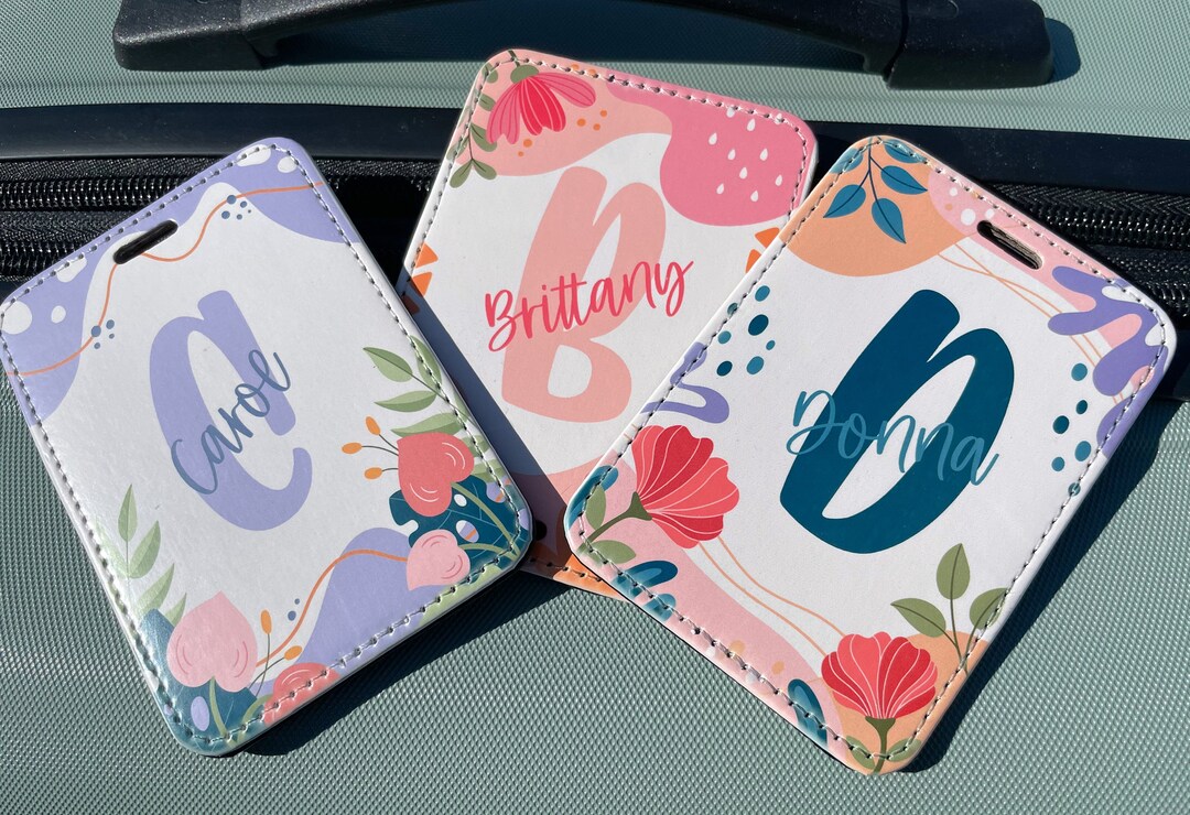 Sublimated Personalized Luggage Tag Bag Tag Suitcase Travel ID - Etsy