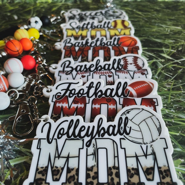 Basketball Beads Keychain - Etsy
