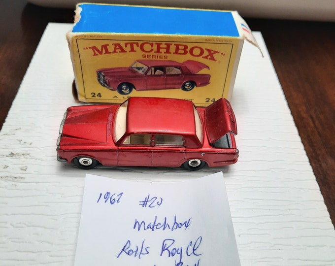 1967 24 Matchbox Rolls Royce With Box - Etsy