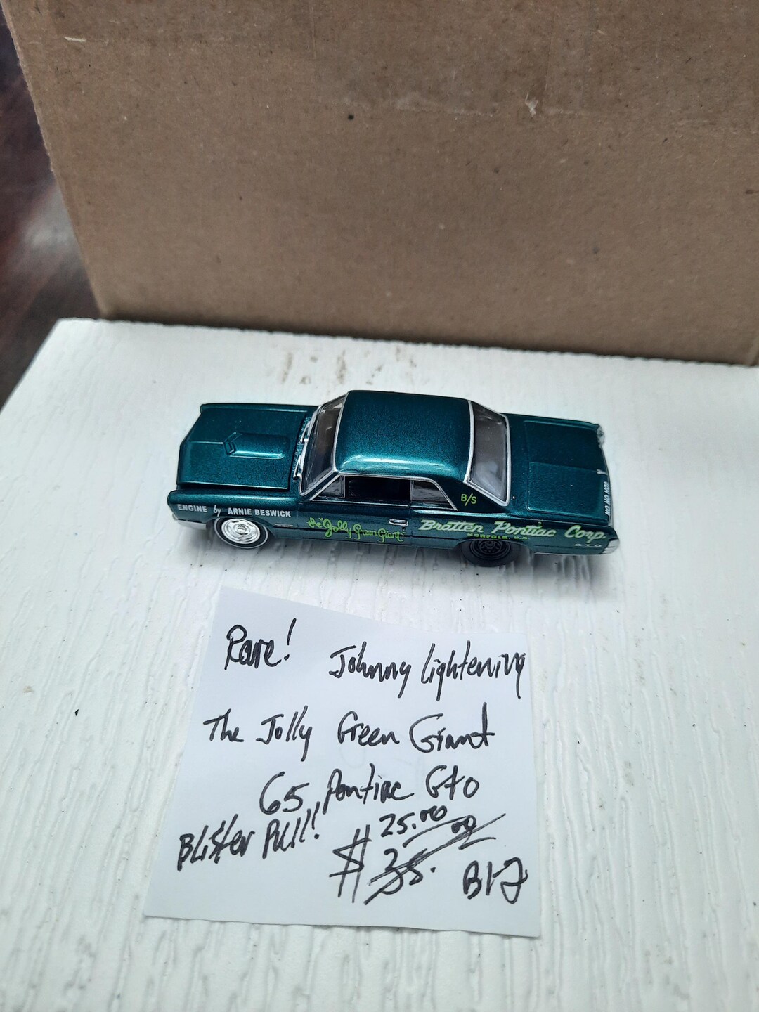 Rare! Johnny Lightning the Jolly Green Giant 65 Pontiac GTO Blister ...