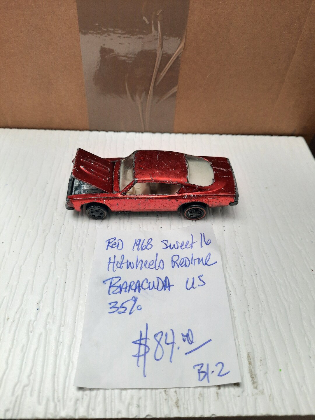 Red 1968 Hot Wheels Sweet 16 Redline Barracuda US 35% - Etsy