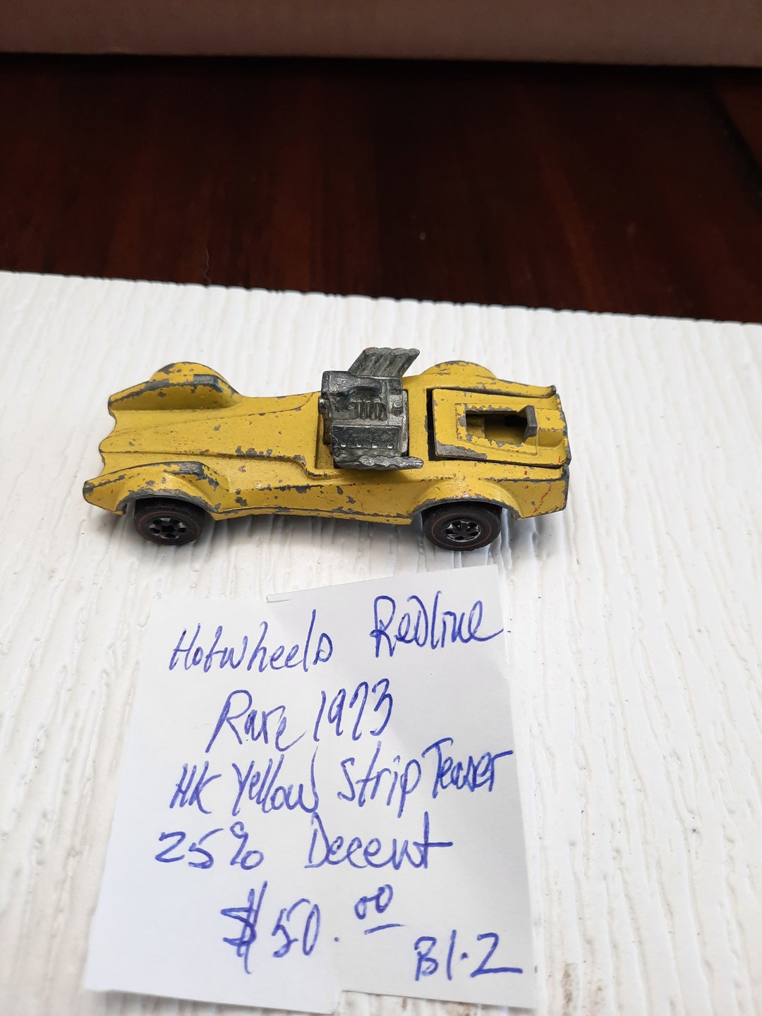 Hot Wheels Redline Rare 1973 HK Yellow Strip Teaser 25% Decent! - Etsy