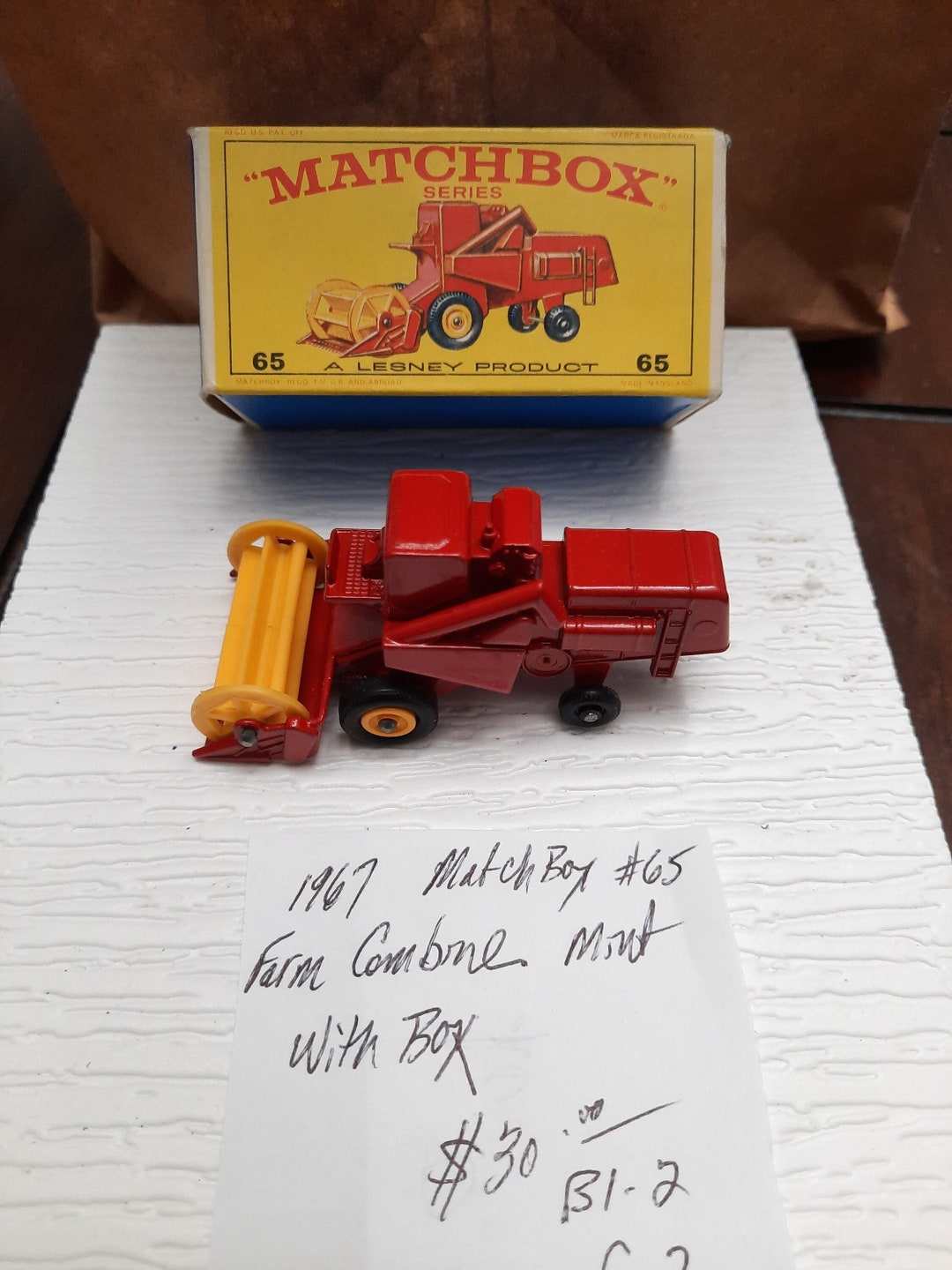 1967 Matchbox #65 Farm Combine Mint With Box. MASSIVE SALE! - Etsy