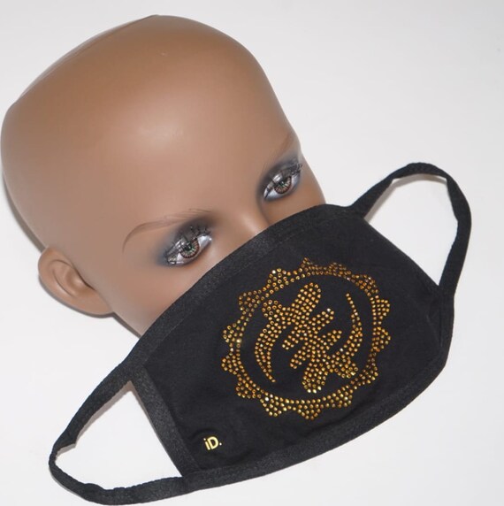 Identity Rhinestones Adinkra Symbols Face Masks | Etsy