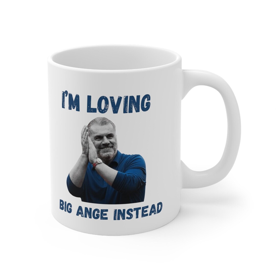 Tottenham Hotspur - Ange Postecoglou Funny Novelty Mug: A Laughter ...