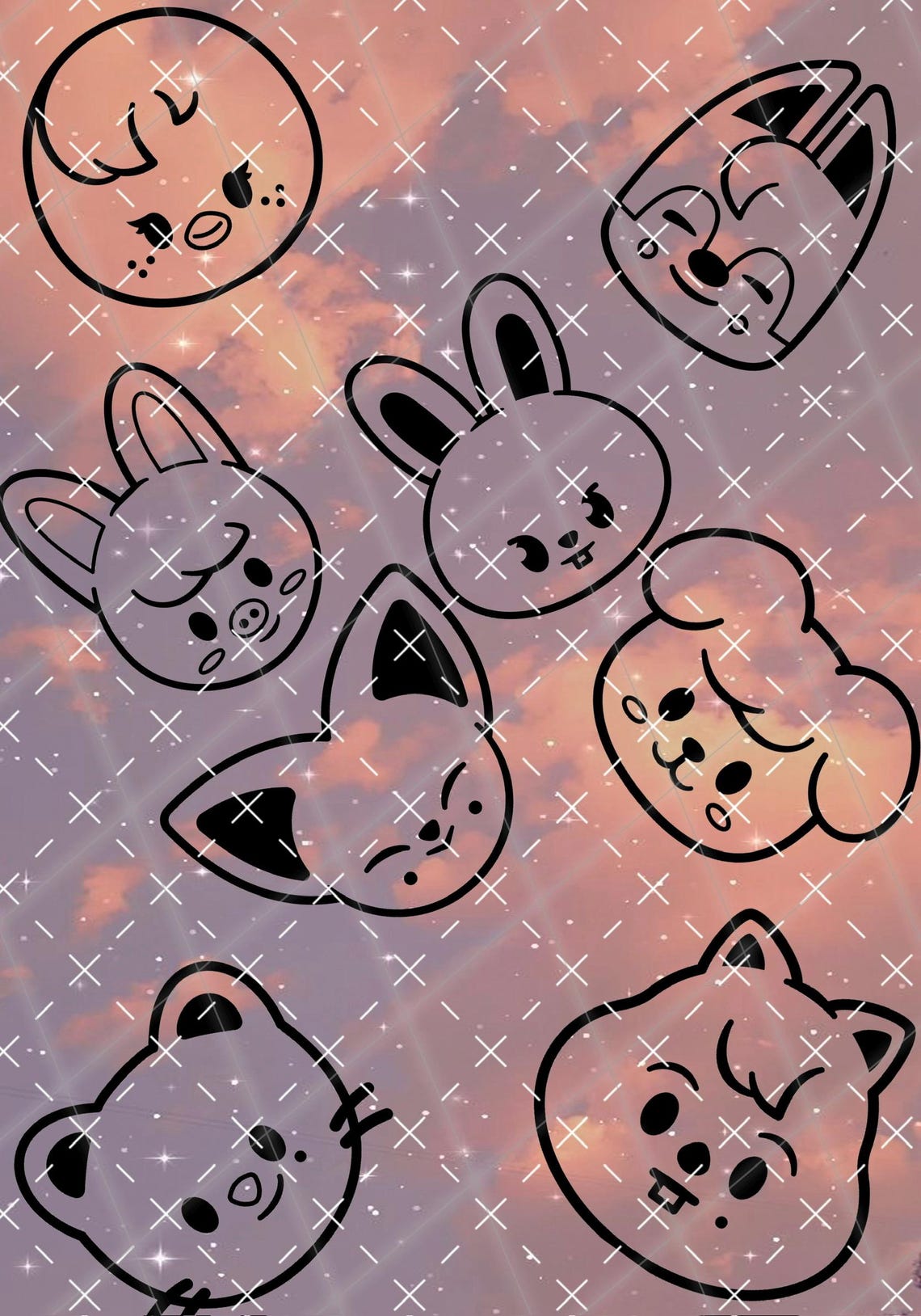 Skzoo Head Decals - Etsy