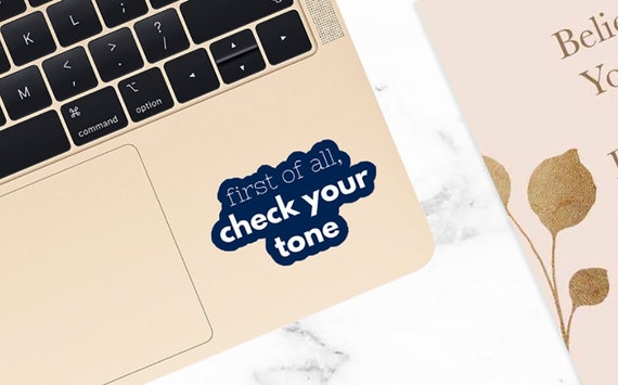 Check Your Tone Sticker Vinyl Die Cut Sticker Waterproof - Etsy