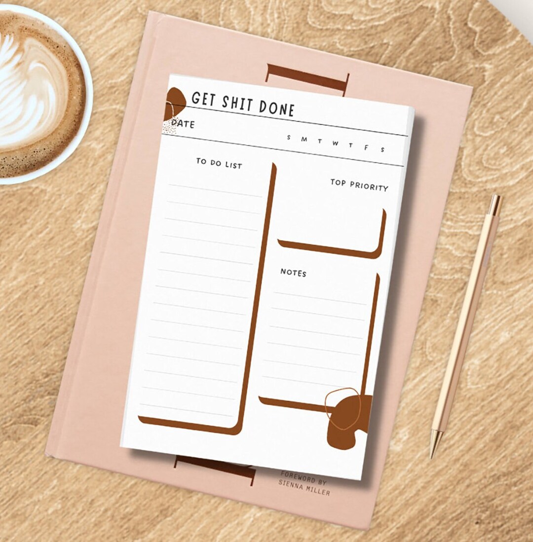 Get Sh*t Done to Do List Notepad | Memo Pad | Stationery | Woman Notes ...