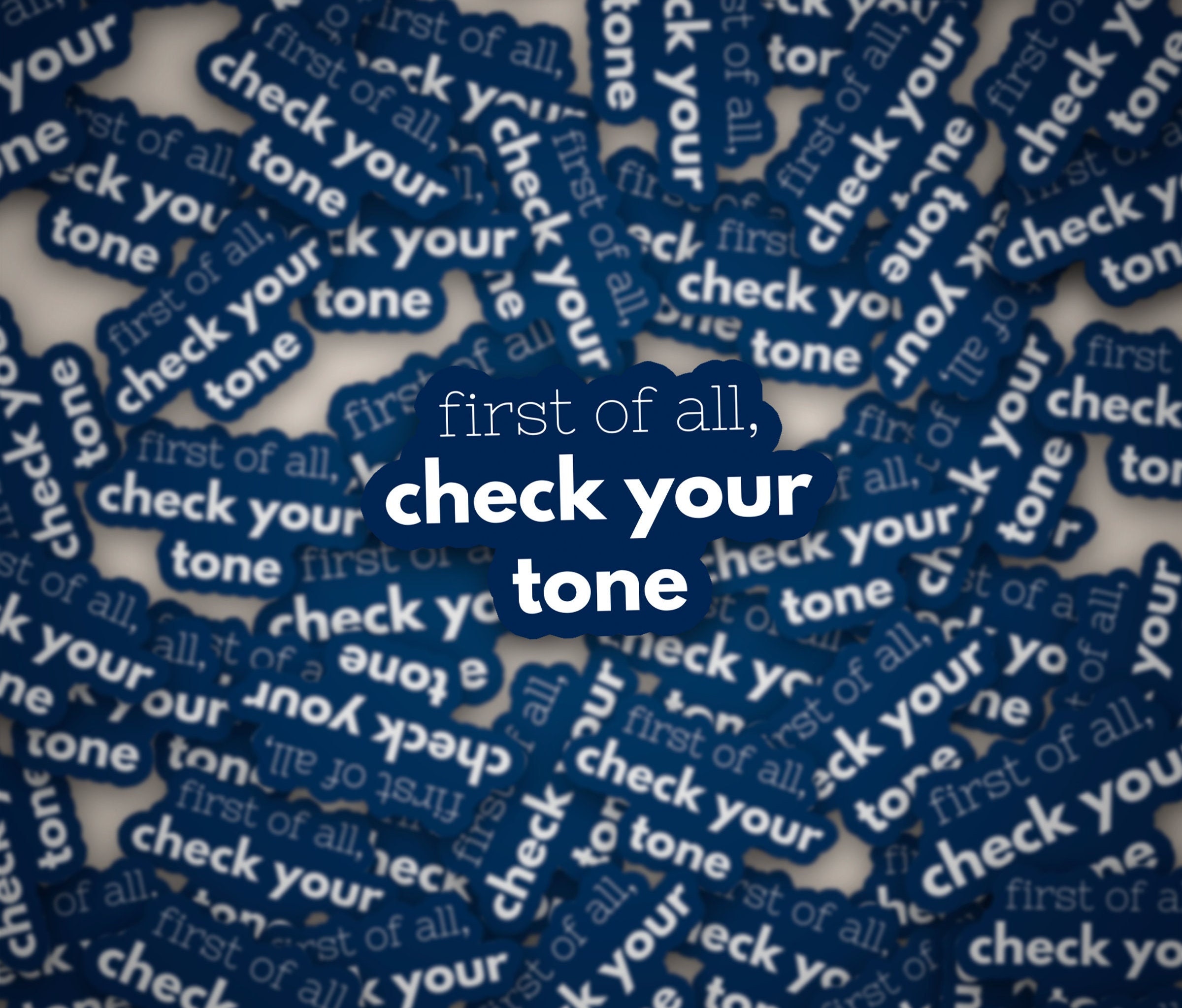Check Your Tone Sticker | Vinyl Die Cut Sticker | Waterproof | Decal - Etsy