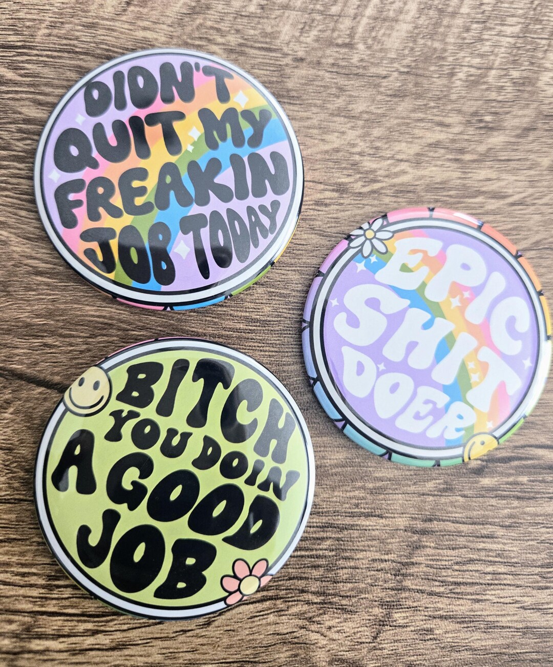 You're Doing A Good Job Magnet Set | Three (3) 2.25" Round Magnetic ...