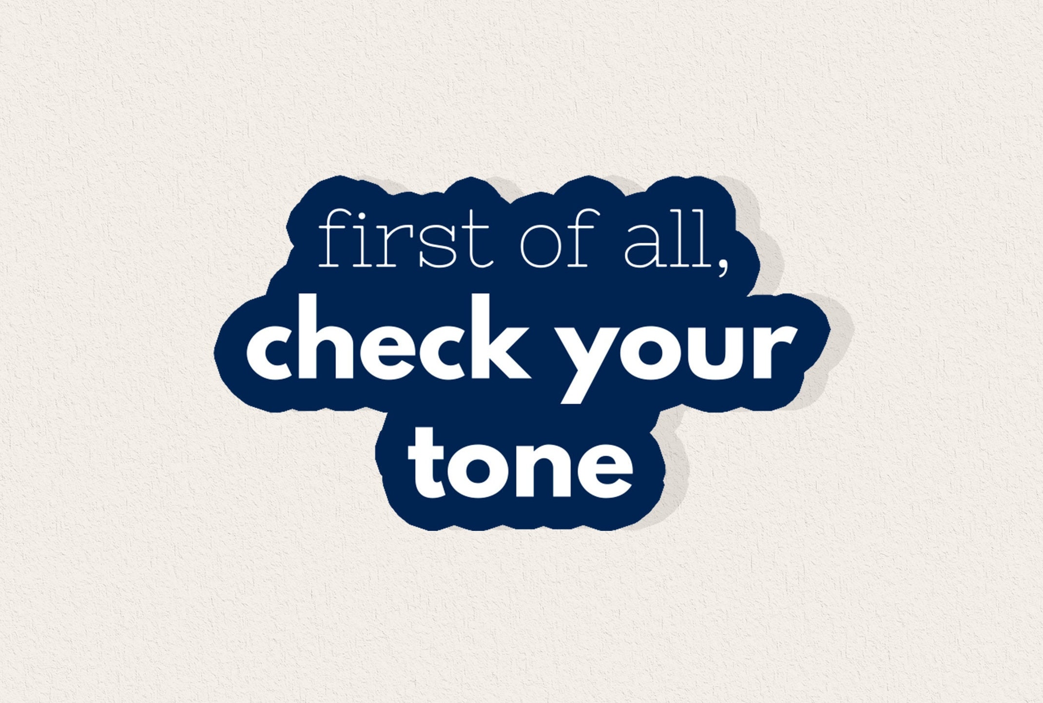Check Your Tone Sticker Vinyl Die Cut Sticker Waterproof Decal - Etsy