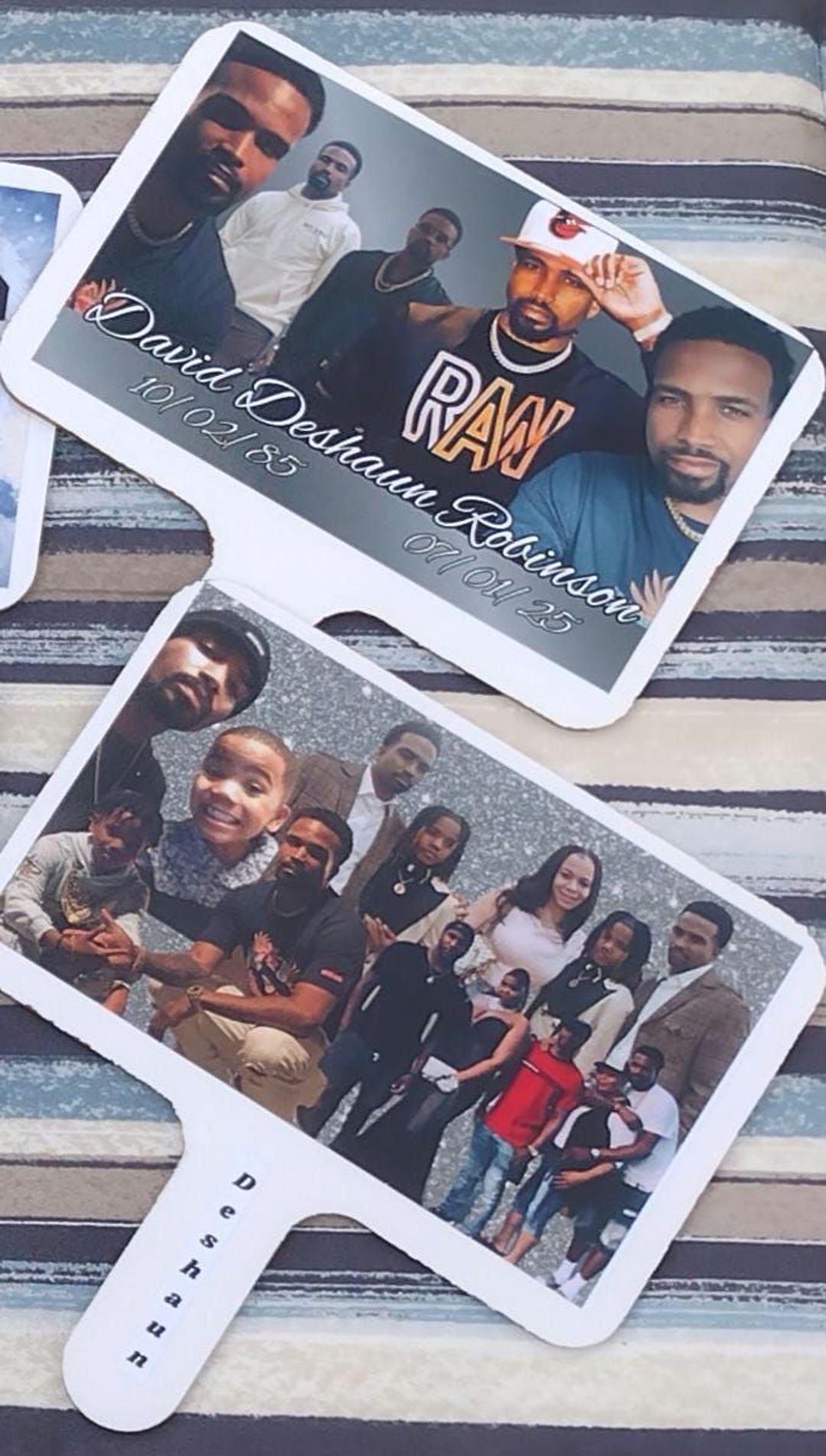 Custom Paddle Fan-memorial Fans-graduation Fans-sports and Cheer Paddle ...