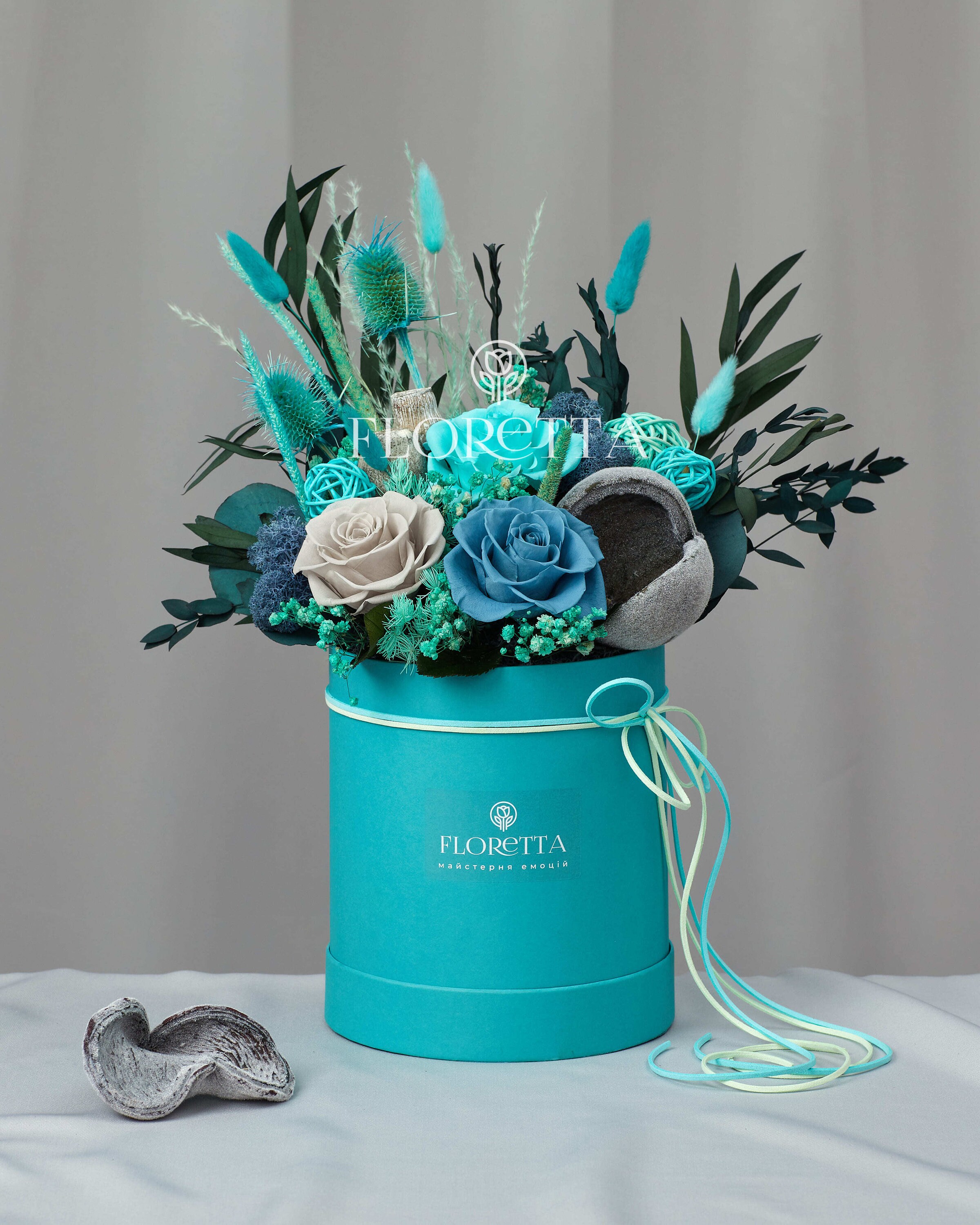 Flower Hat Box sea Breeze,flowers in Hat Boxes,hat Box Flower Arrangements,hat Boxes for Flowers ...