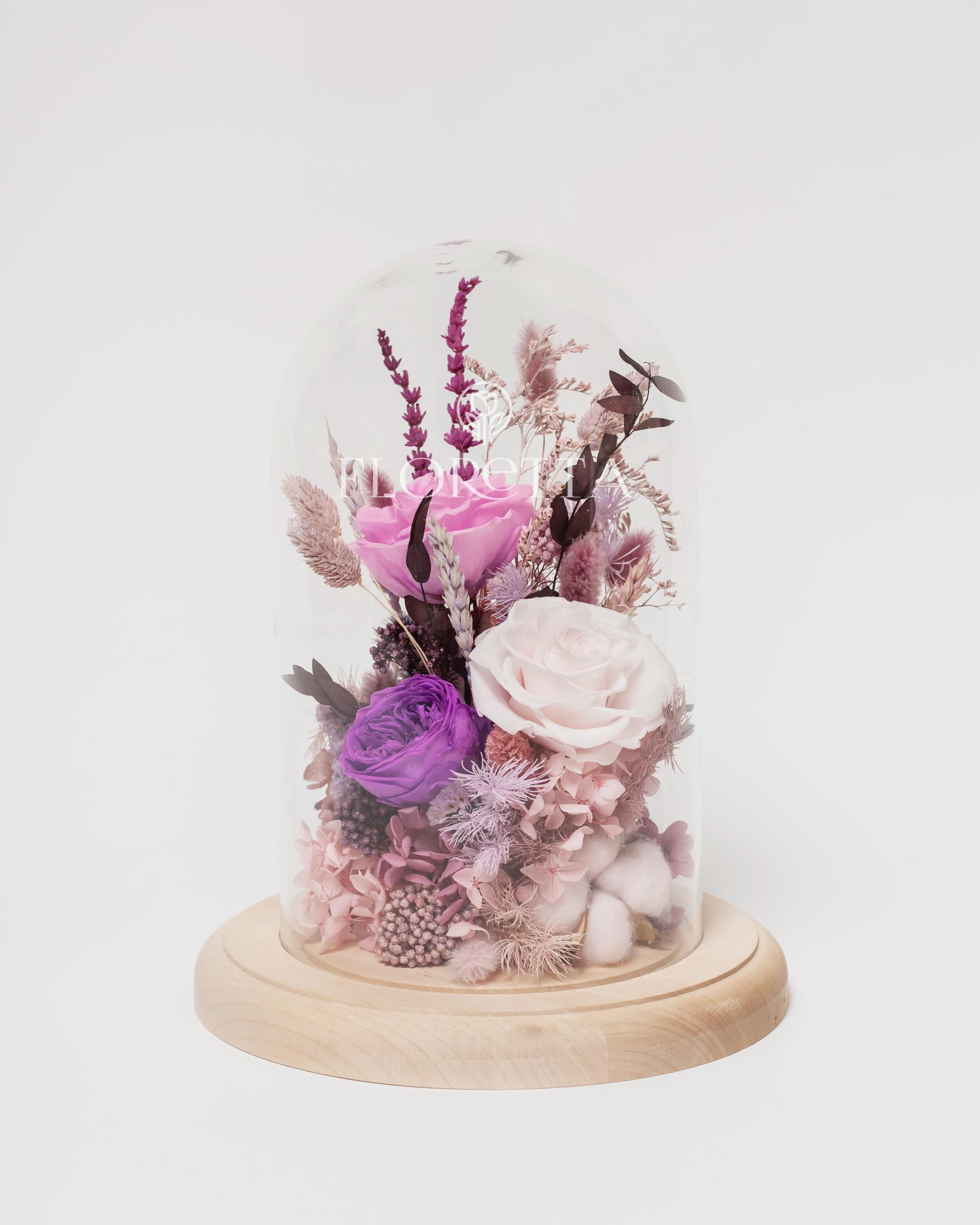 Preserved Flower Dome – Eternal Floral Gift, Handmade Home Decor - Etsy