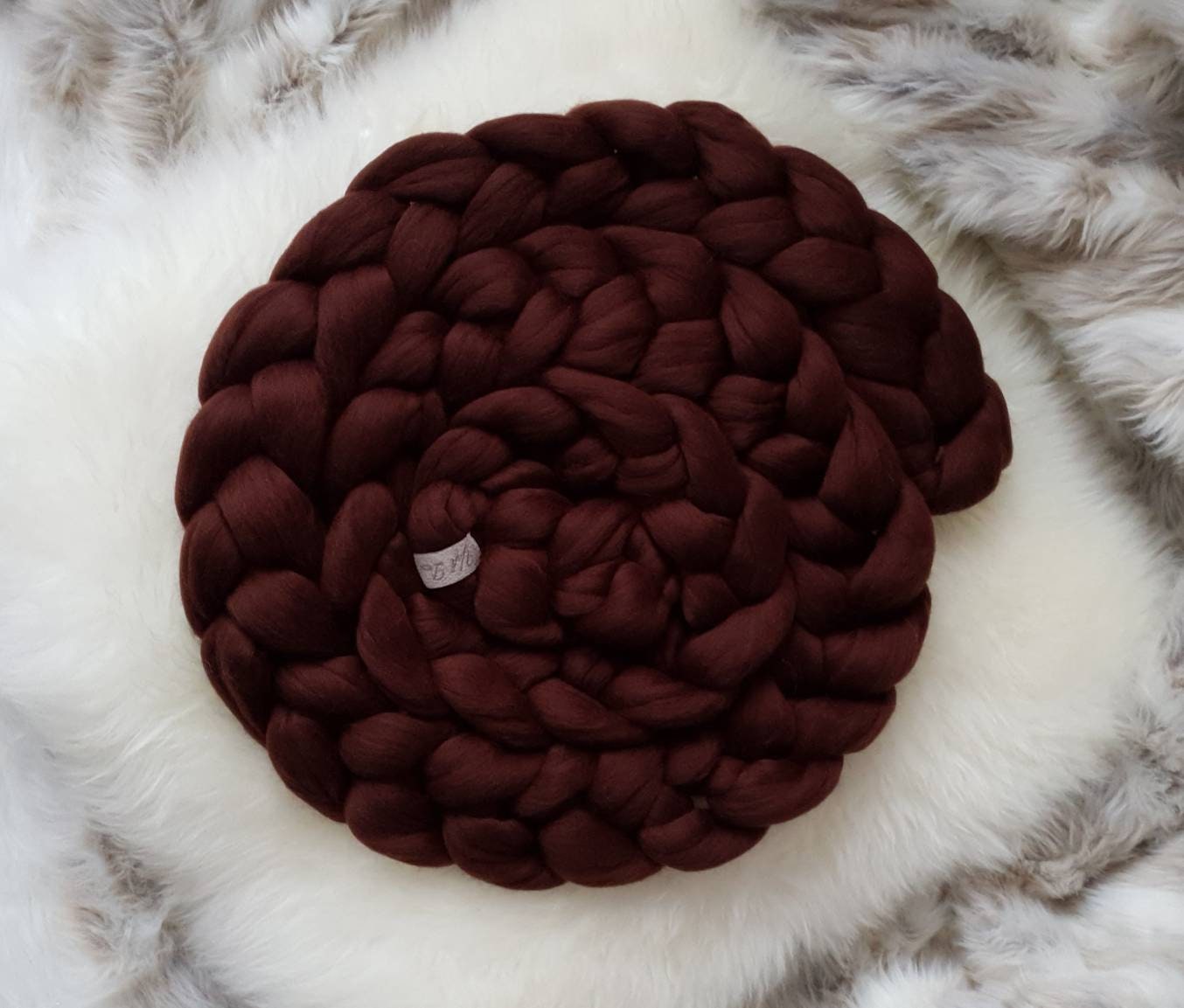 18 Micron Chunky Merino Wool Braid, 3m Long Soft Merino Braid, Basket ...