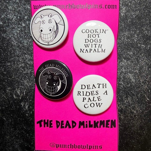 THE DEAD MILKMEN Cow Logo Enamel Pin - Etsy