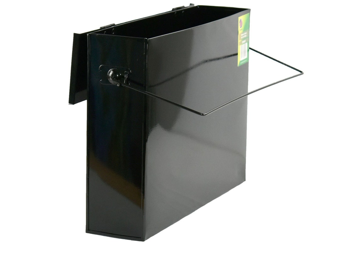 Ash Carrier Box W/ Lid Galvanised Metal Can Hot Fireplace Tidy - Etsy ...