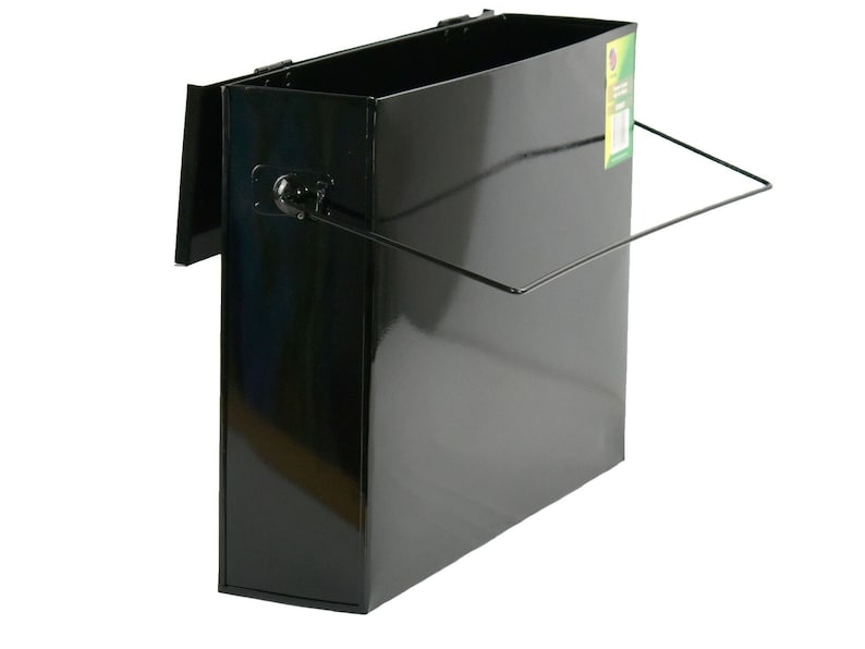Ash Carrier Box W/ Lid Galvanised Metal Can Hot Fireplace Tidy Bucket ...