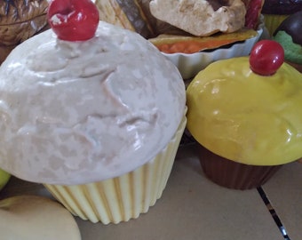 Giant Ceramic Cupcake - Etsy