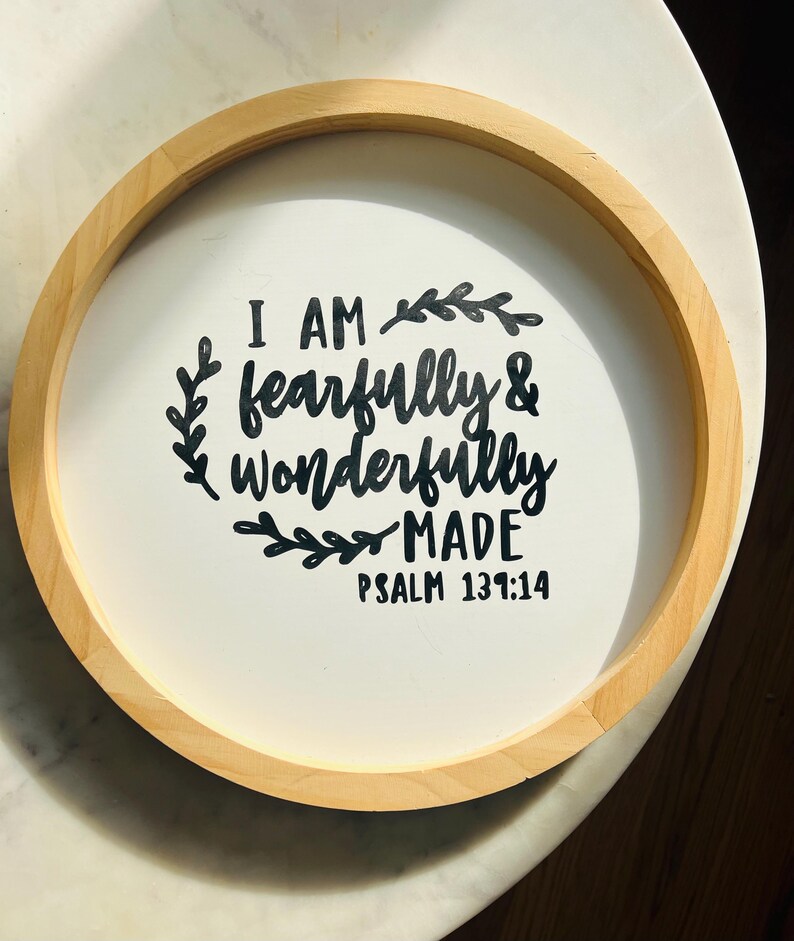Fearfully and Wonderfully Made | Wall Art | Home Decor | Bible Verses ...