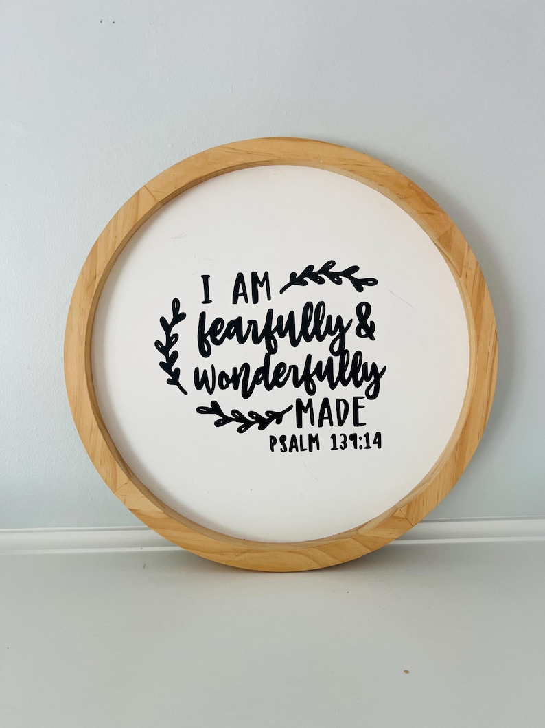 Fearfully and Wonderfully Made | Wall Art | Home Decor | Bible Verses ...