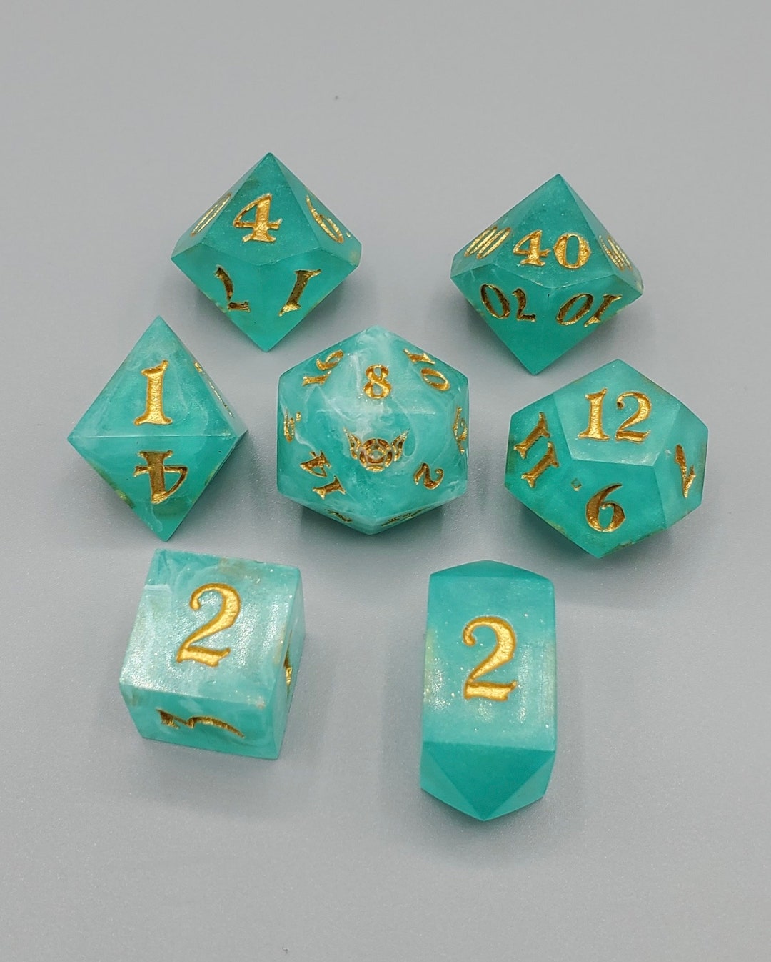 Jade Dice Set - Etsy