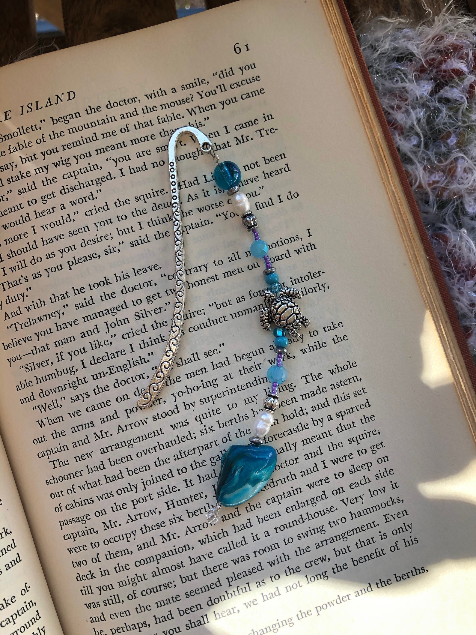 Turtle Charm Bookmark Shell Bookmark Teacher Gift Ocean Lover Gift - Etsy