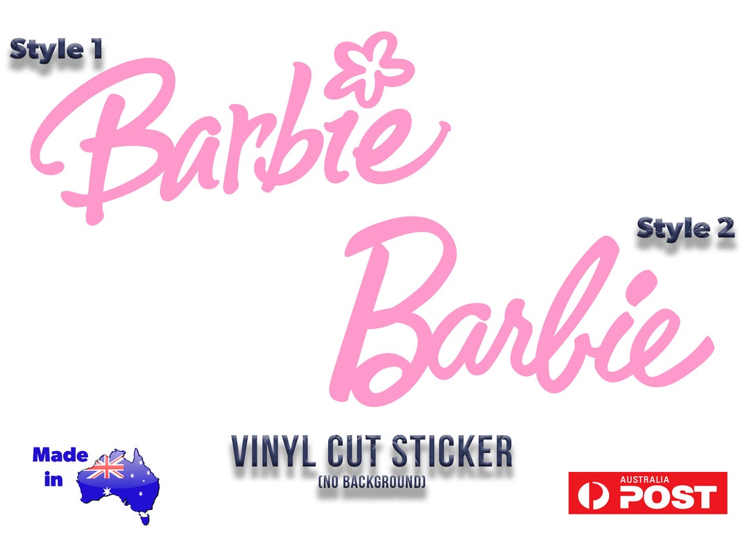 Barbie Vinyl CUT Decal Sticker - 2 Styles to Choose From - Pink! - Etsy ...