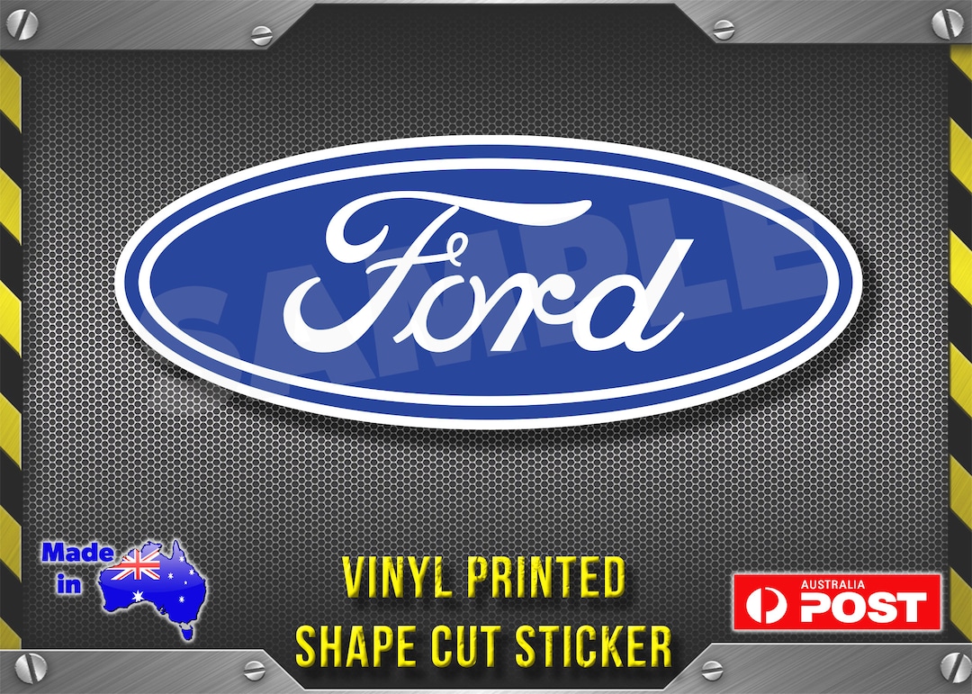 Ford Logo Vinyl Print Sticker Decal 190mm Reproduction FREE POST ...