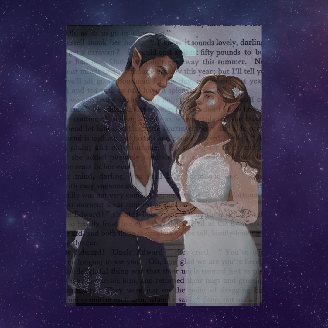 ACOTAR vol. I Vellum Overlays Set of 7 Sarah J Maas Page Art A Court of ...