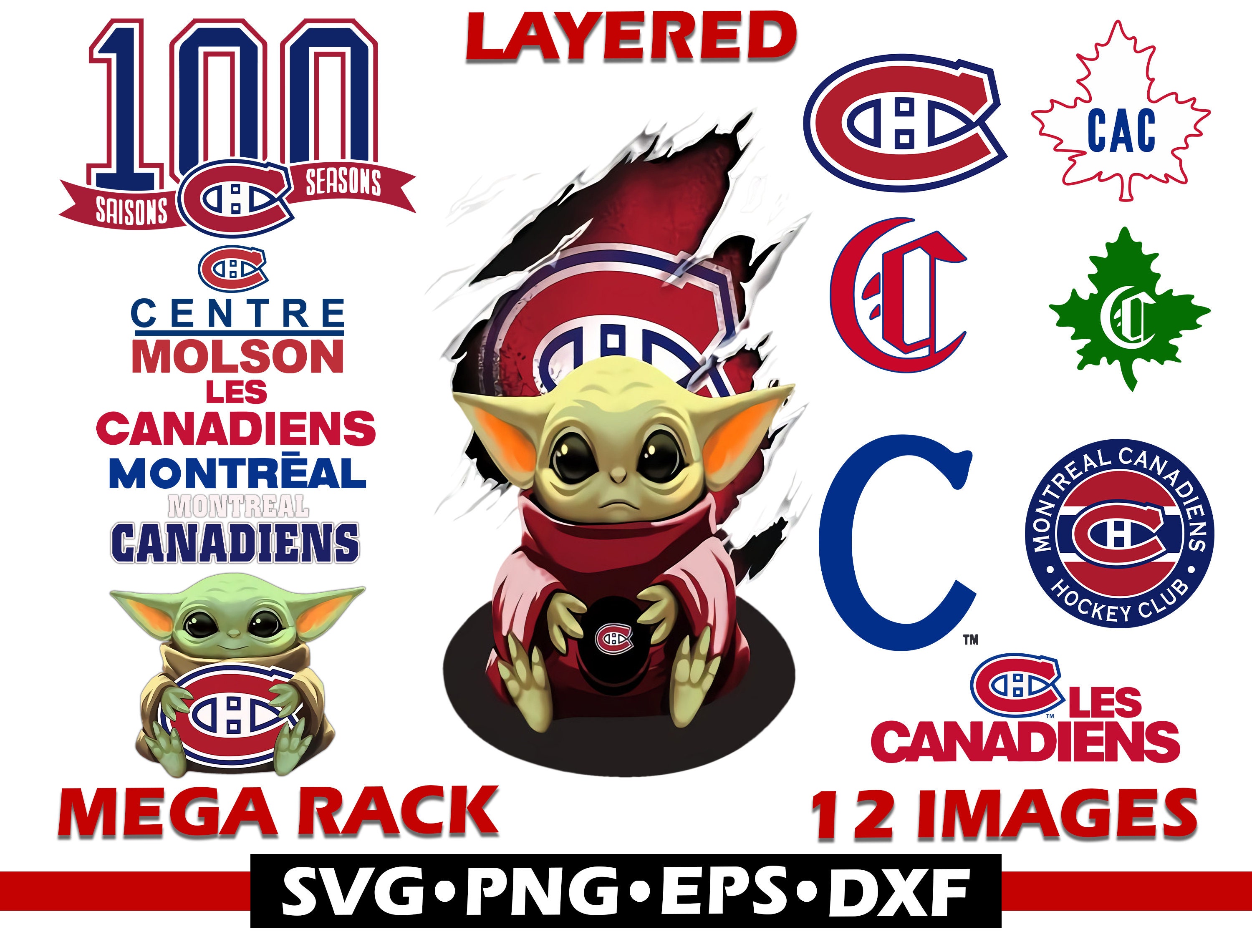 NHL-Montreal Canadiens Svg Logo NHL Football SVG cut file | Etsy