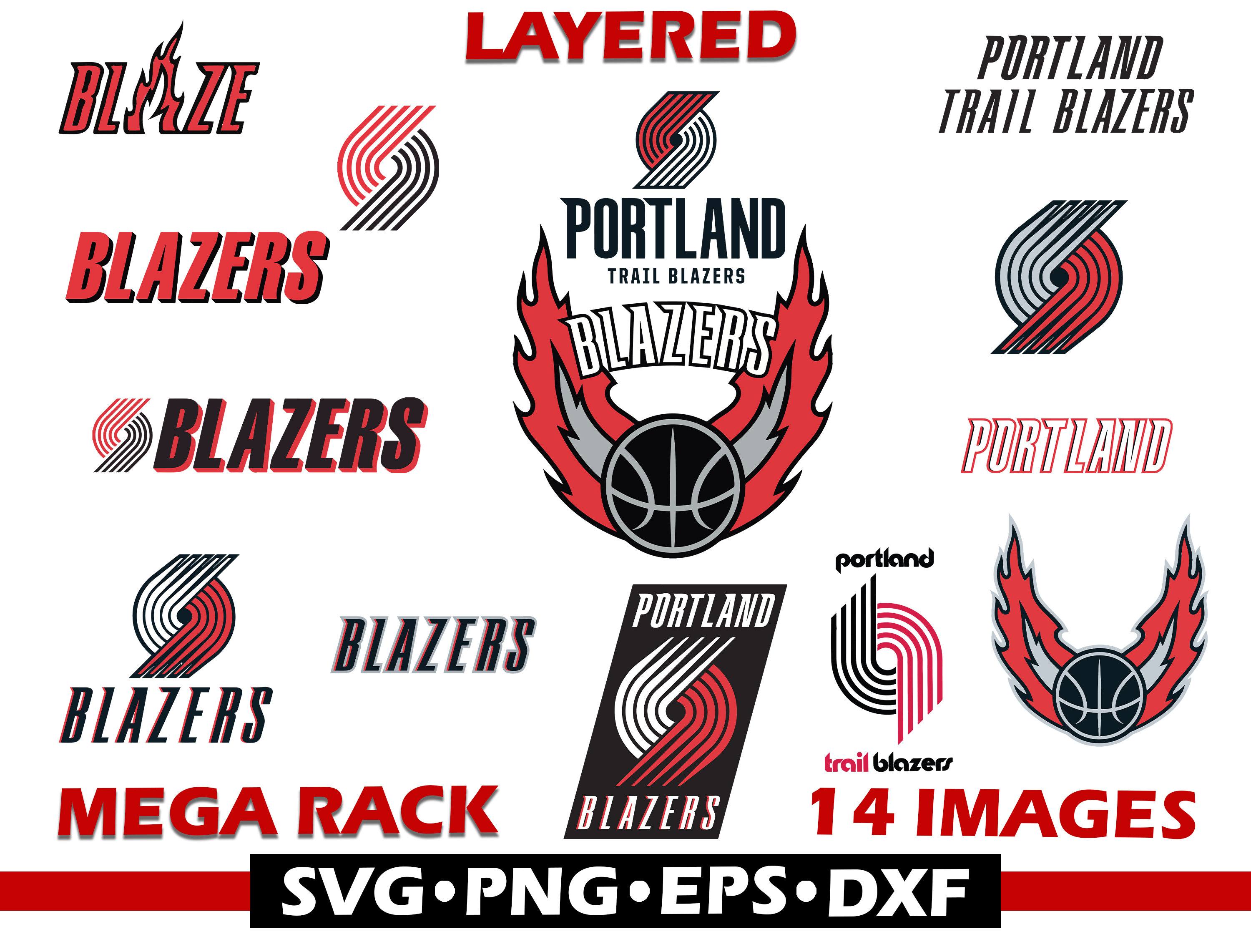 NBA Portland Trail Blazers SvgLogo NBA Football SVG cut file | Etsy
