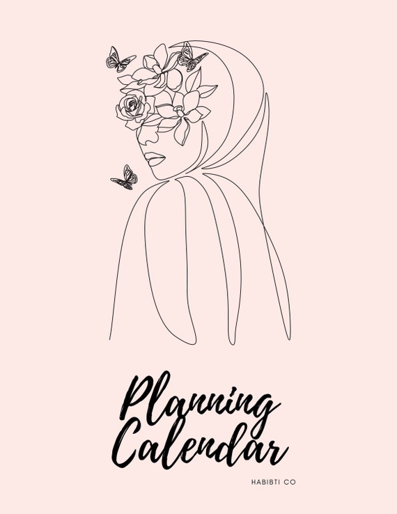 Printable Undated Islamic Planning Calendar - Etsy