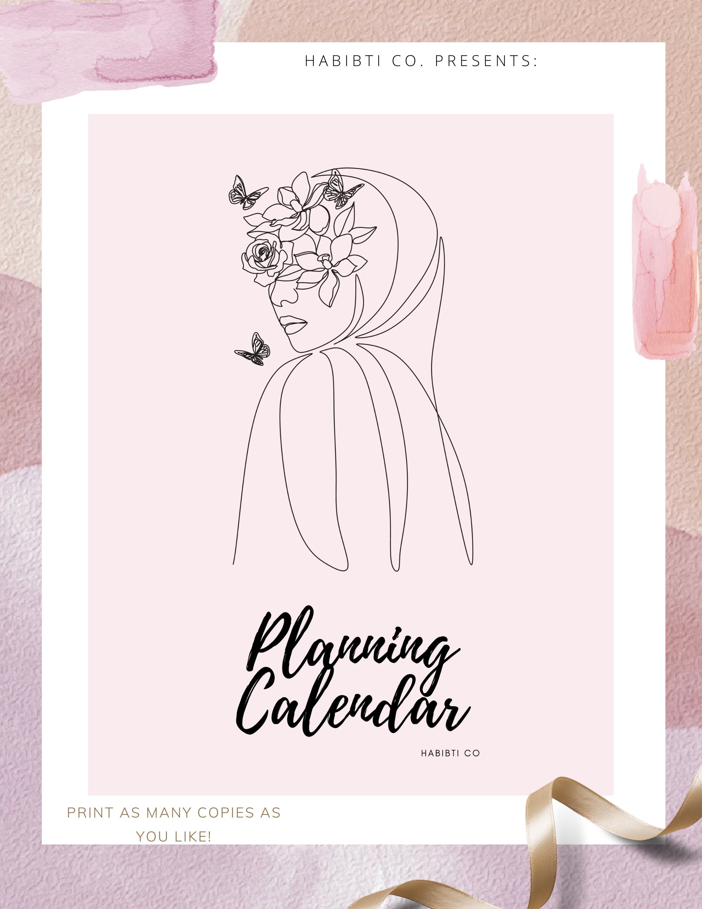 Printable Undated Islamic Planning Calendar. Hourly Schedule. Surah ...