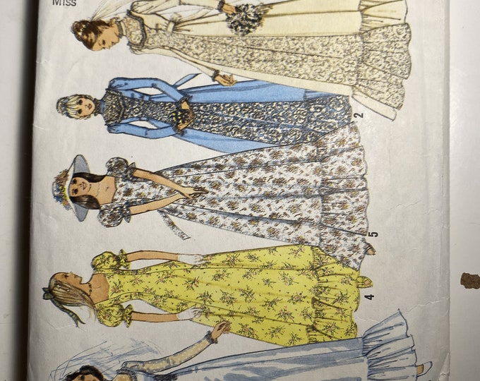 1975 UNCUT Simplicity 6888 Dresses Pattern. Wedding Dress & Casual ...