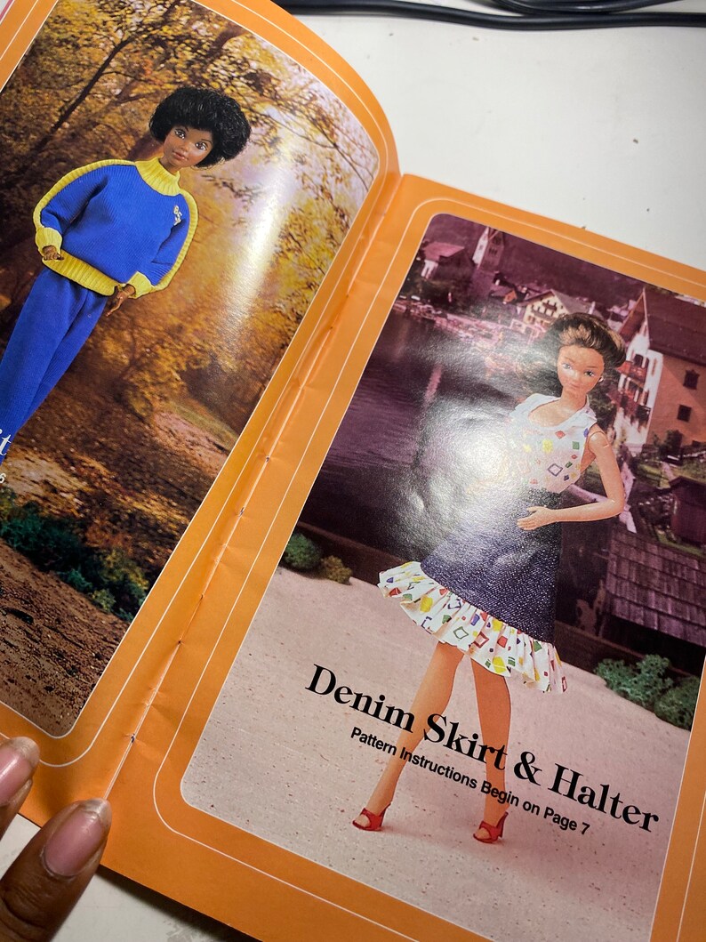 1984 Annie's Pattern Club Fashion Doll Ensemble Booklet annies 87D12 Barbie Doll Clothing ...