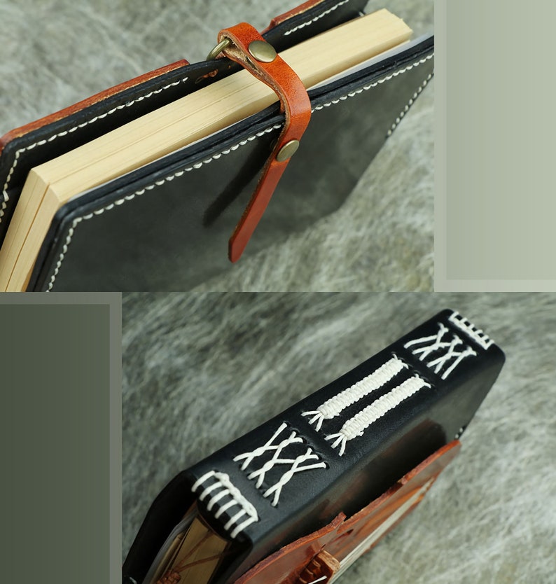 Cello & Violin Genuine Leather Journal / Personalized Looseleaf Cowhide ...