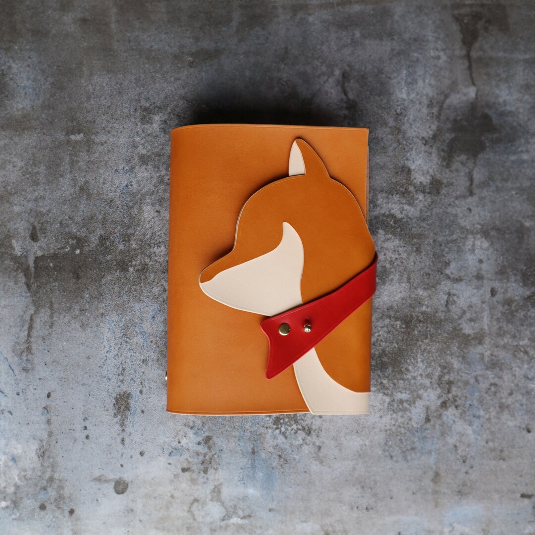 Personalized Shiba Inu Genuine Leather Journal Gift / Cute Dog ...