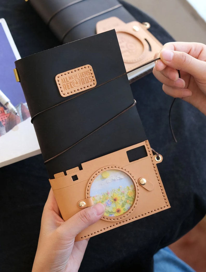 Genuine Leather Leica Camera Travel Journal / Idea Gift for - Etsy