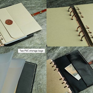 Cello & Violin Genuine Leather Journal / Personalized Looseleaf Cowhide ...