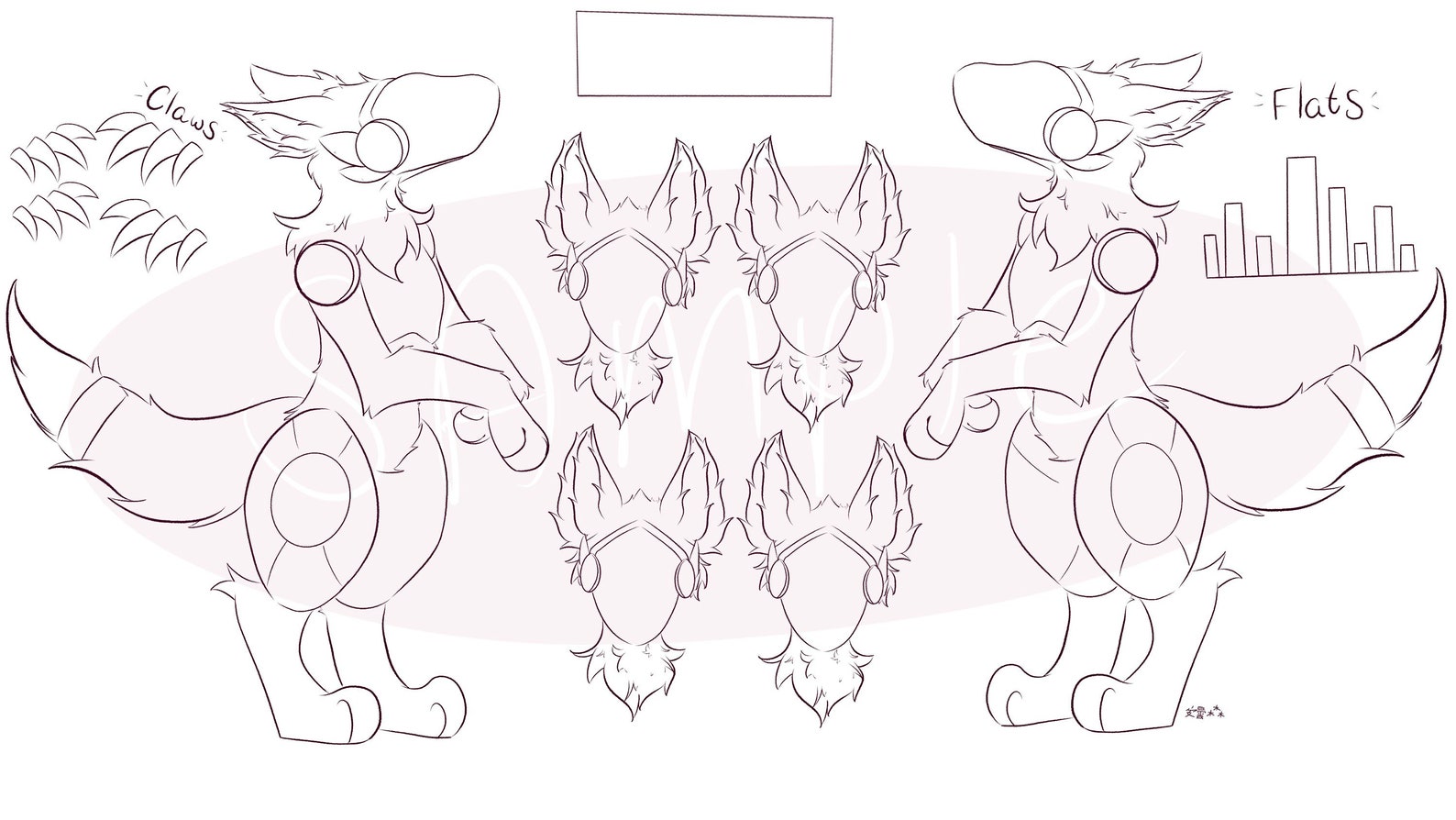 DIGITAL p2u protogen reference sheet READ DESCRIPTION | Etsy