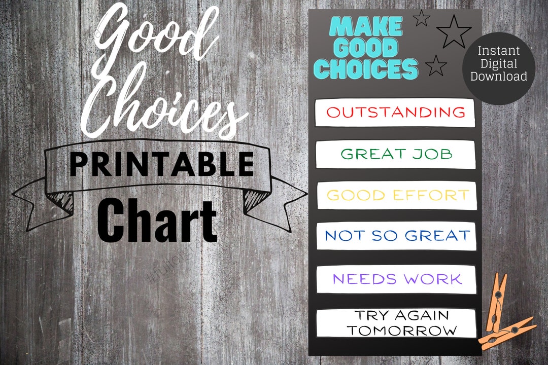 Kids Discipline Chart, Good Behavior Chart, Preschool, Toddler ...