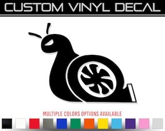 Turbo Snail Decal Turbocharged Car Decal Snail Boost Decal Vinyl ...