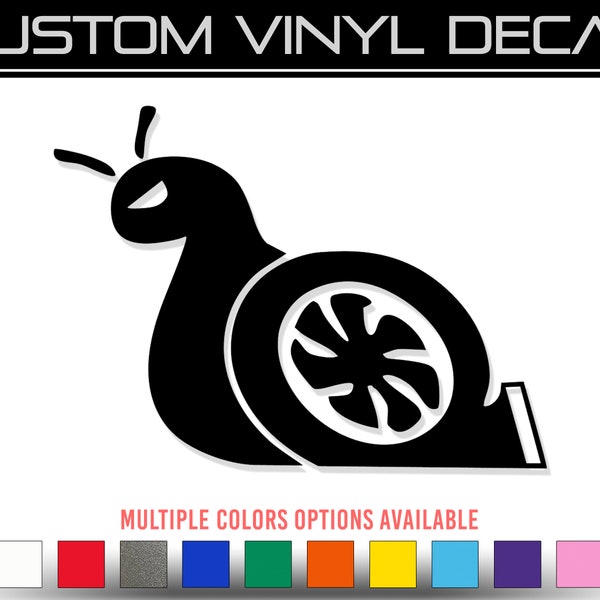 Turbo Snail Decal - Etsy