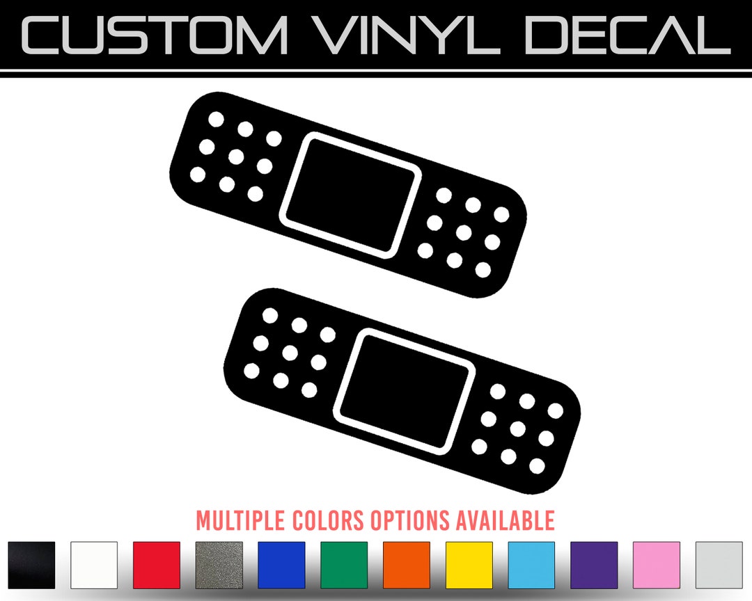 Bandage Vinyl Decal Sticker - Set of (2) - Etsy
