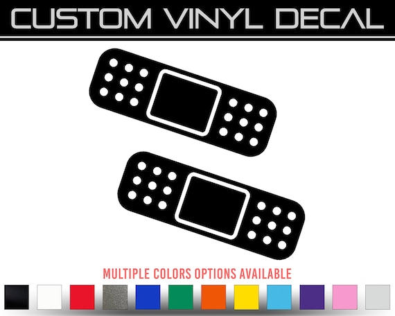 Bandage Vinyl Decal Sticker Set of 2 Funny JDM Car Truck - Etsy
