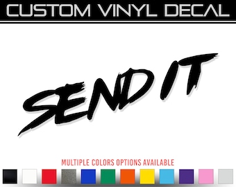 Send It Retro Vinyl Sticker Meme Decal Tactical Stickers - Etsy