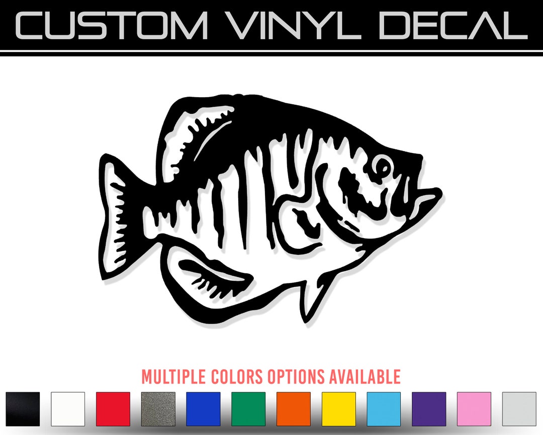Crappie Fish Vinyl Decal Sticker - Etsy